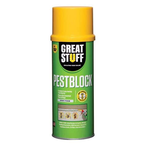 Great Stuff Pestblock Gray Polyurethane Foam Insulating Sealant 12 Oz
