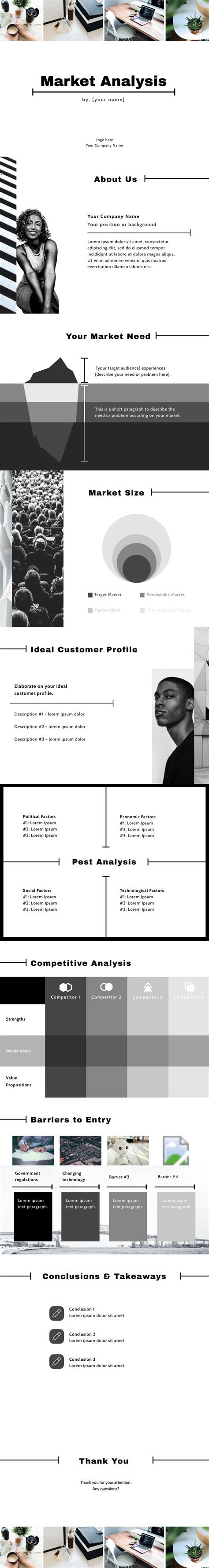Marketing Analysis Free Presentation Template Piktochart