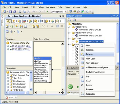How To Create An Analysis Services Cube Alex Doves Programming Blog