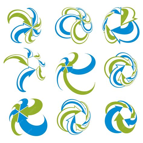 Premium Vector Infinite Loop Arrows Vector Abstract Symbol Set