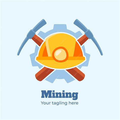 Free Vector Hand Drawn Mining Logo Template