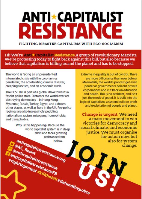Kill The Bill Leaflet Anticapitalist Resistance