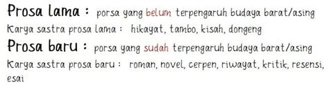 Perbedaan Prosa Lama Dan Prosa Baru