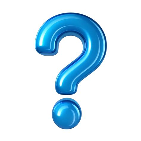 Glossy Blue Question Mark Symbol 60119882 Png