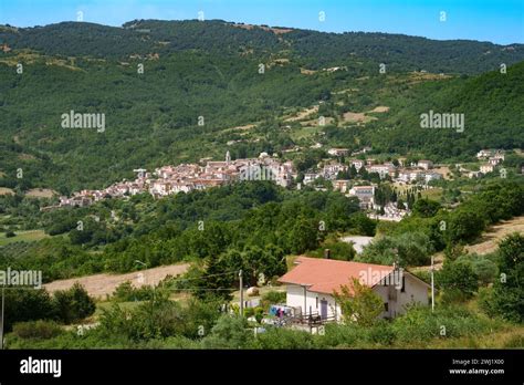 Country Landscape In Molise Italy At Summer Near Bagnoli Del Trigno