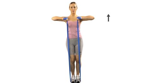 How To Do An Upright Row With A Band Youtube