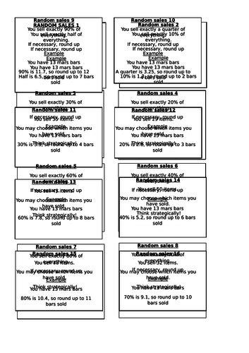 Tuck Shop Business Project 6 Lessons Teaching Resources