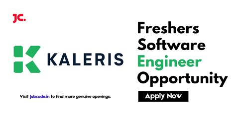 Start Your Career As A Freshers Software Engineer At Kaleris Jobcode
