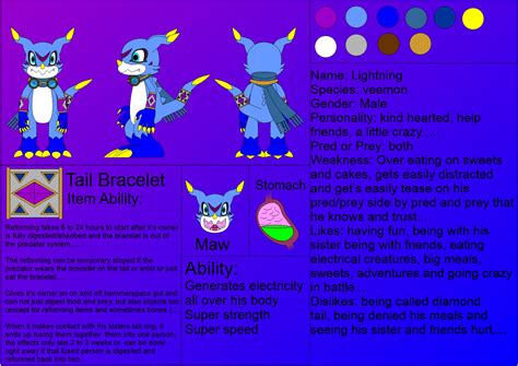 Lightning The Veemon — Weasyl