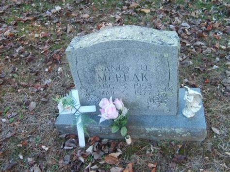 Nancy Fay Quesenberry Mcpeak 1953 1977 Find A Grave Memorial
