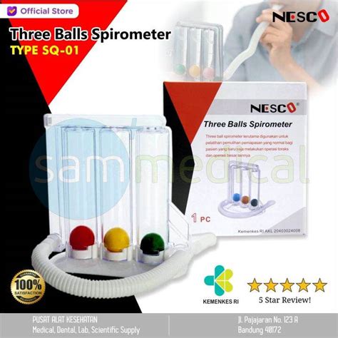 Nesco Spirometer Type Sq 01 Alat Pemeriksaan Fungsi Paru Paru Lazada
