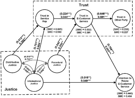 Standardized Parameter Estimates For The Parsimonious Structural Model