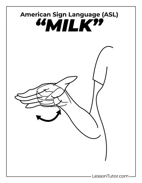 Sign Language Drinks Free Coloring Pages Pdf Printables And