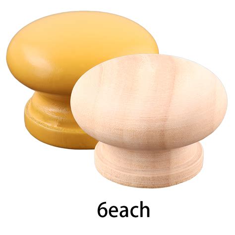 Hibibud 12pcs Cabinet Knobsminimalist Drawer Knob Kitchen Knobs And Handlesmushroom Wooden