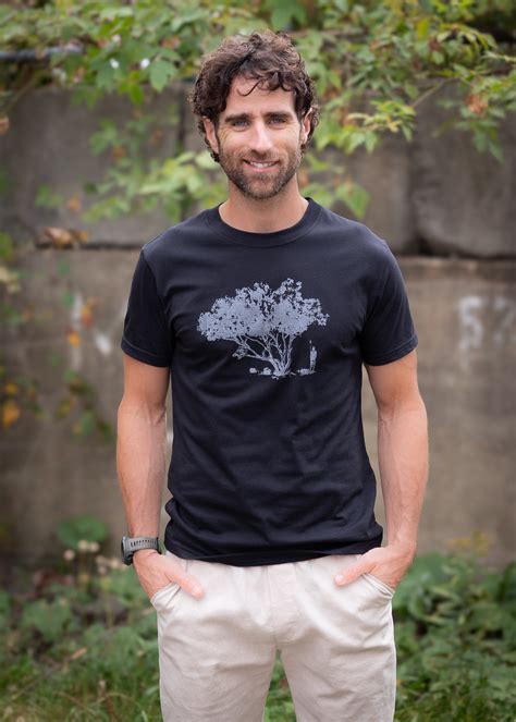 Organiko Black Tree Ecological T Shirt Made In Canada Abaka