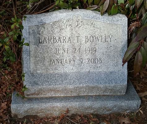 Barbara Louisa Tower Bowley 1919 2008 Memorial Find A Grave