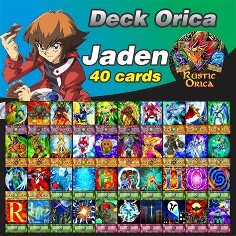 Jaden Yuki Deck 40 Cards Orica Anime Or Tcg En Yugioh Gx Yu Gi Oh