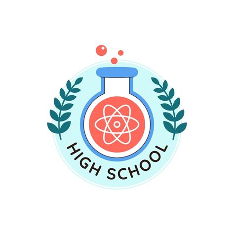 Free Vector Hand Drawn High School Logo Design
