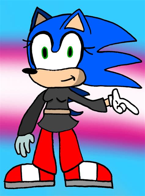 I Drew Transfem Sonic Rsonicthehedgehog