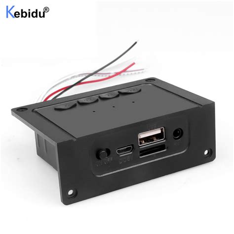 DC V Bluetooth Receiver Car Kit MP Player Decoder Board W Amplifier For Speaker Support MP
