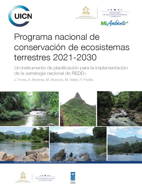 Programa Nacional De Conservación De Ecosistemas Terrestres 2021 2030 Descargar Gratis Pdf