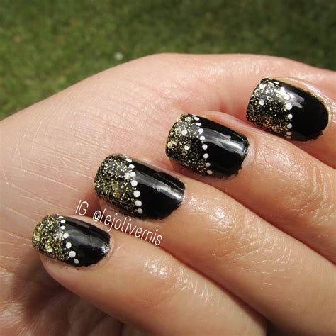 Gold Glitter Nail Art Design Silver Nails Gold Glitter Nails