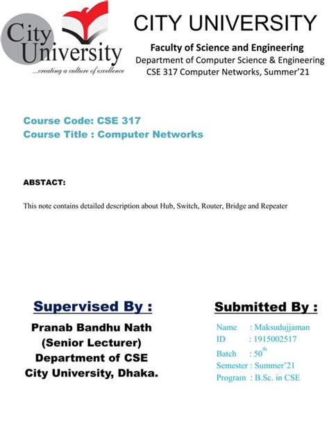 Hub Switch Router Bridge And Repeater PDF Computer Networking Computing