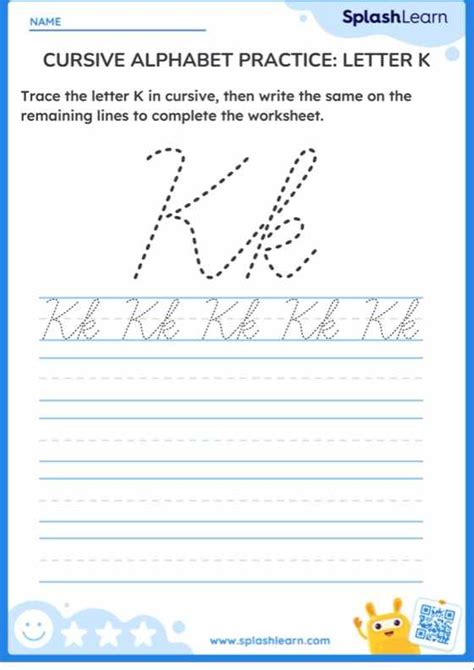 Lowercase Cursive K