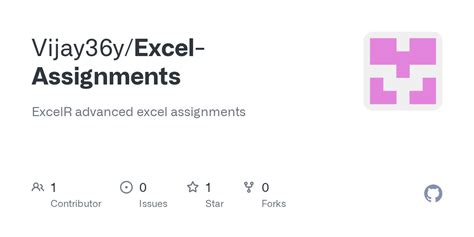 Github Vijay36yexcel Assignments Excelr Advanced Excel Assignments Github Vijay36yexcel Assignments Excelr Advanced Excel Assignments