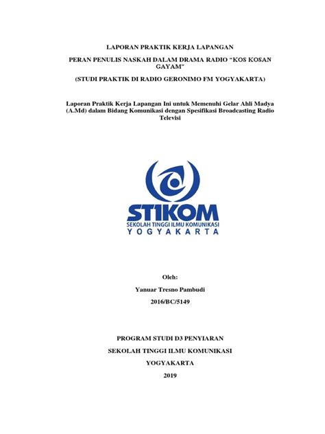 Penulis Naskah Drama Radio Kos Kosan Gayam Pdf