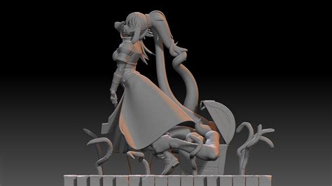 Konosuba Darkness Free 3d Model 3d Printable Cgtrader