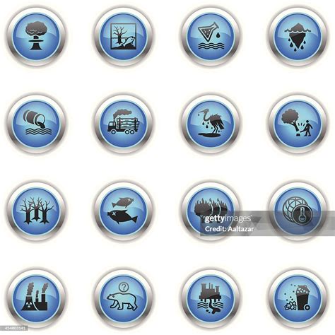 Blue Icons Environmental Damage High Res Vector Graphic Getty Images