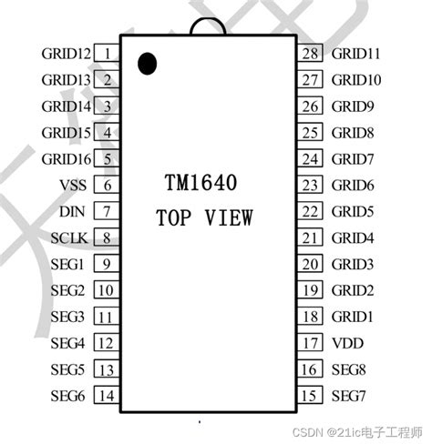 Stm32f1 基于stm32f103实现tm1640点亮16位共阴极数码管，显示“0~f”数字tm1640 Stm32 Csdn博客