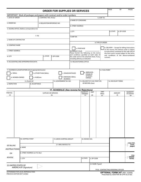 Optional Form 347 ≡ Fill Out Printable Pdf Forms Online