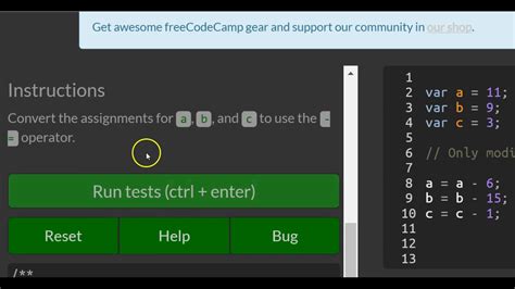 Compound Assignment With Augmented Subtraction Freecodecamp Basic