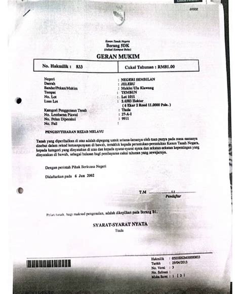 Cara Baca Geran Tanah Property Business