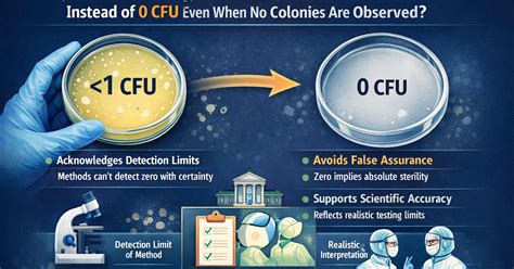 Why Are Microbiology Results Reported As Less Than 1 Cfu Instead Of 0