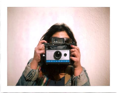 Sarah With Her Polaroid 210 Land Camera Polaroid Land Camera 1000