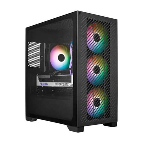 Cooler Master Elite 301 Black Mini Tower Micro Atx Tempered Glass Pc
