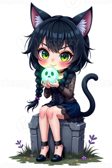 Black Wolf With Green Eyes Anime