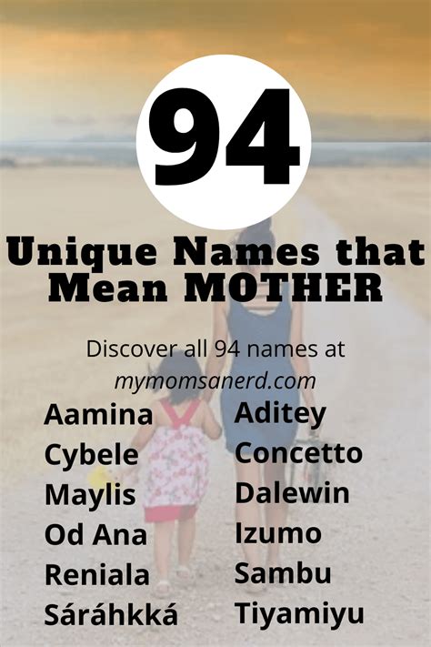 Names For Mother Names That Mean Mothers Hlald