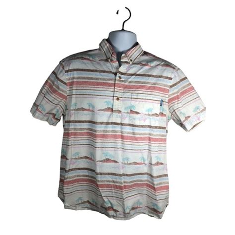 Chubbies Shirts Chubbies Beach Club Tropical Print Sport Mens Polo Shirt Size Large Poshmark