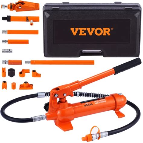 Vevor 4 Ton Hydraulic Porta Power Jack Air Pump Lift Ram Body Frame