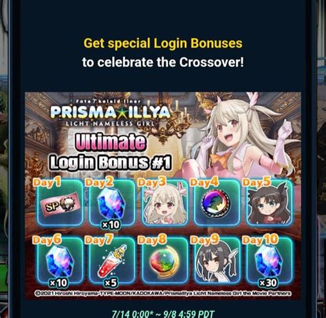 Fate News Crossover Tickets Login Bonus Crossover Crest Units Information Etc R Grandsummoners