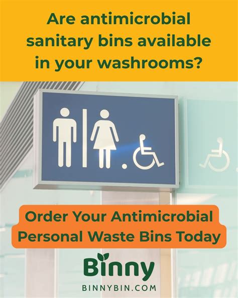 Binnybin Washroomhygiene Nocontract Antimicrobialprotection Binny Bin