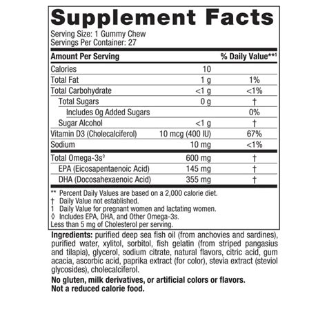 Nordic Naturals Zero Sugar Prenatal Dha Gummy 27 Gummies Nutriessential