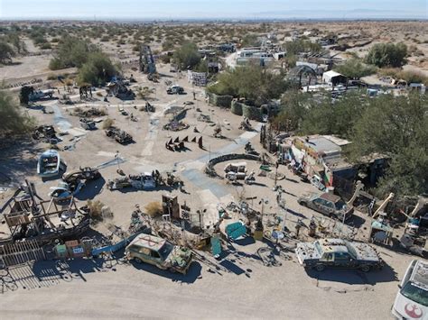 Premium Photo Aerial View Of Slab City An Unincorporated Off The Grid