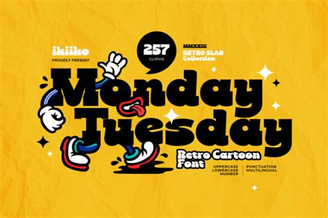 Monday Tuesday Font Download Free Font