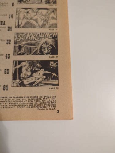 Creepy Magazine 45 Horror Comic Book 1972 Warren Publishing Nice 4741519392