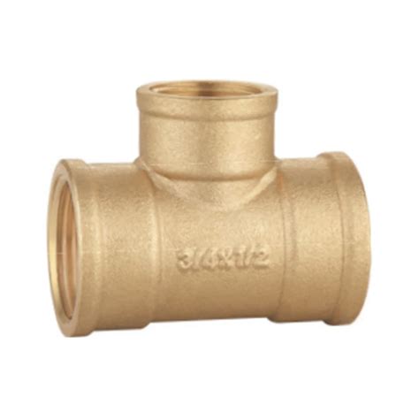 Brass Reducing Tee For Any Piping Needs Tee With Double Female Thread